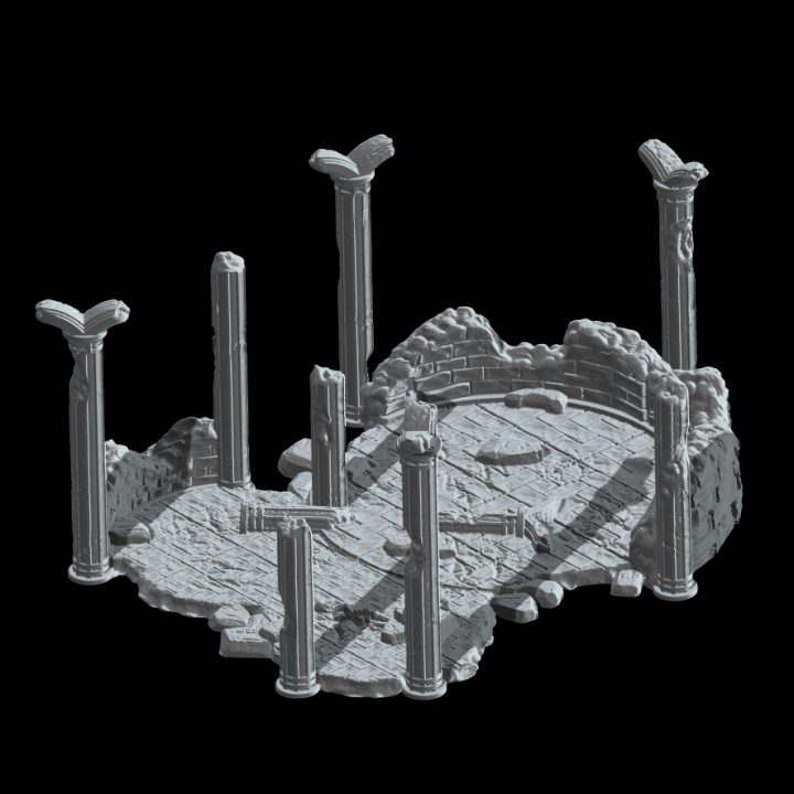 3D Printable Scatter Ruins 2 by Sin's Miniatures