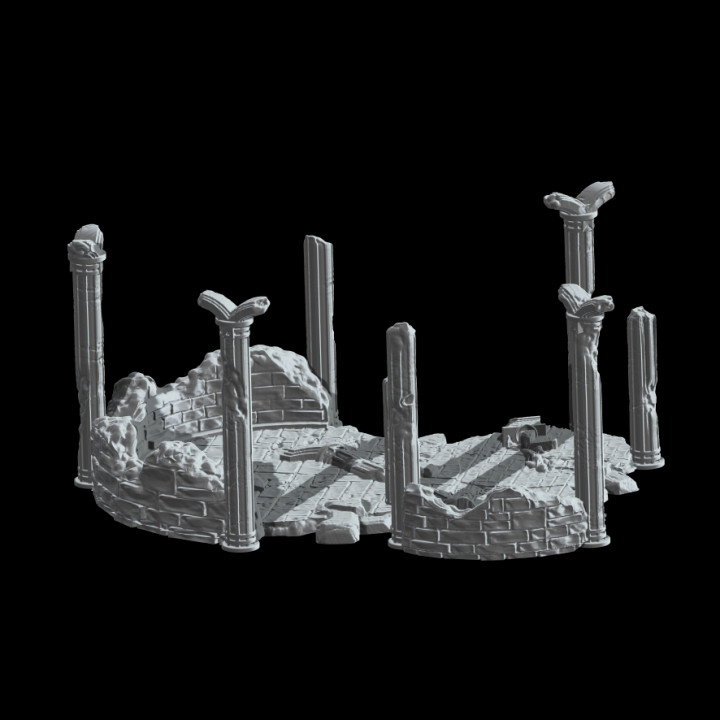 3D Printable Scatter Ruins 2 by Sin's Miniatures