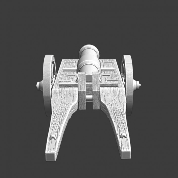 3D Printable Medieval wide-bodied cannon by Northern Crusades Miniatures