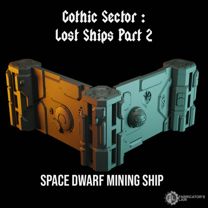 3D Printable Gothic Sector : Lost Ships Part 2 - Space Dwarf Mining ...