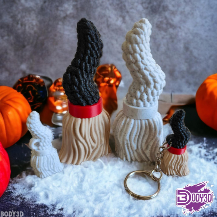 3D Printable Strange Broom & Keychain by BODY3D