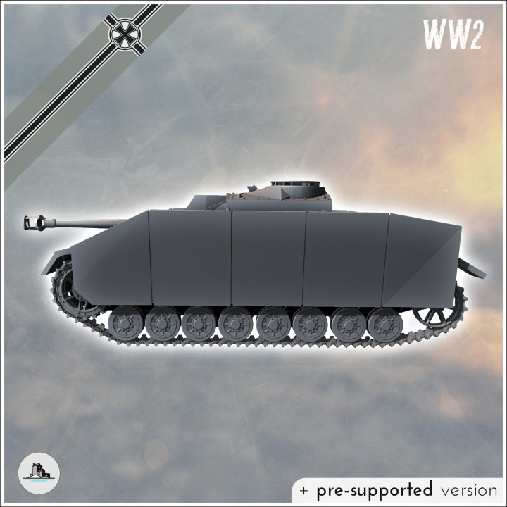 3D Printable Sturmgeschütz StuG IV - Germany Eastern Western Front ...
