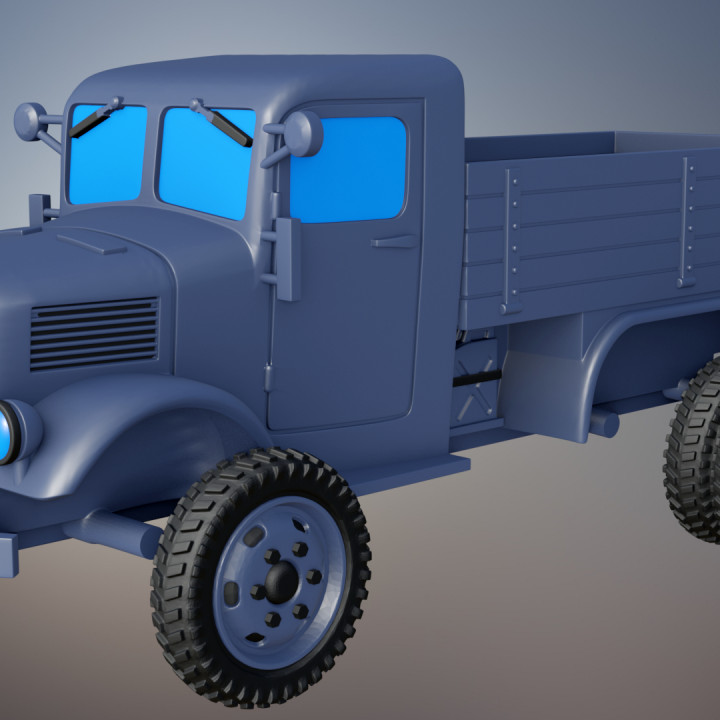 3D Printable Tatra 92 off-road truck (Czech, WW2) by Wargame3d