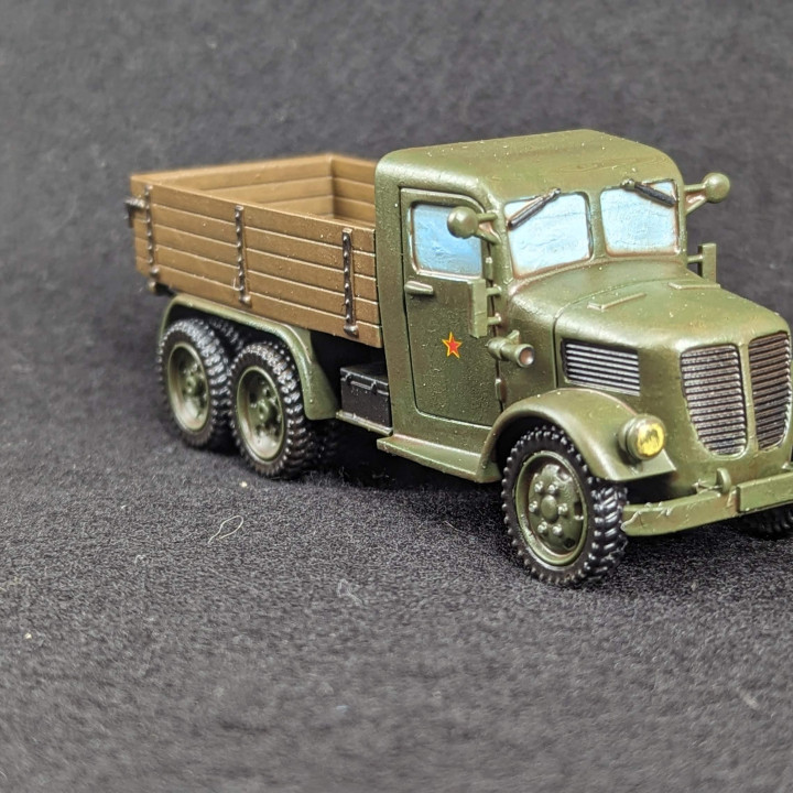 3D Printable Tatra 92 off-road truck (Czech, WW2) by Wargame3d