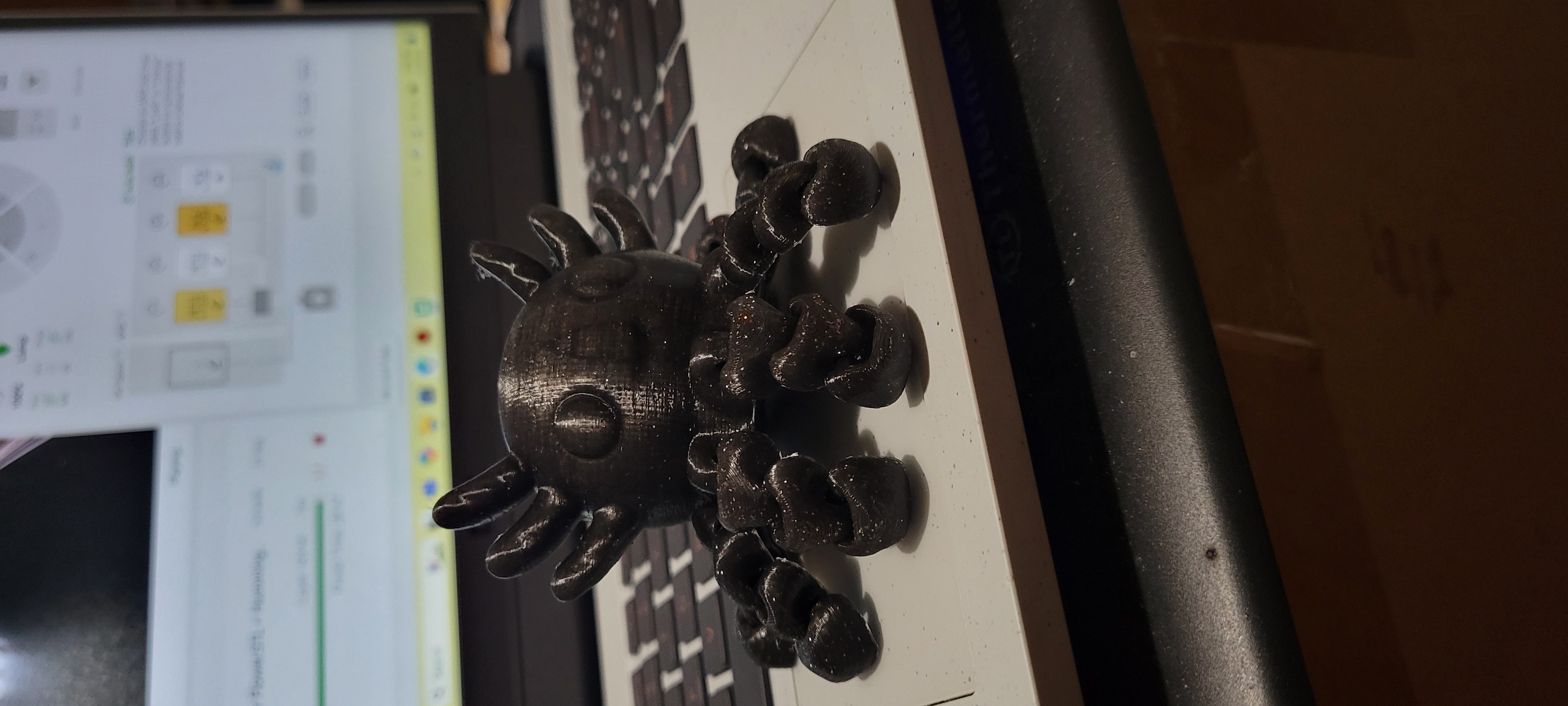 3D Printable M3D - Flexi Lotlpus (Axolotl Octopus) by Meliora3D