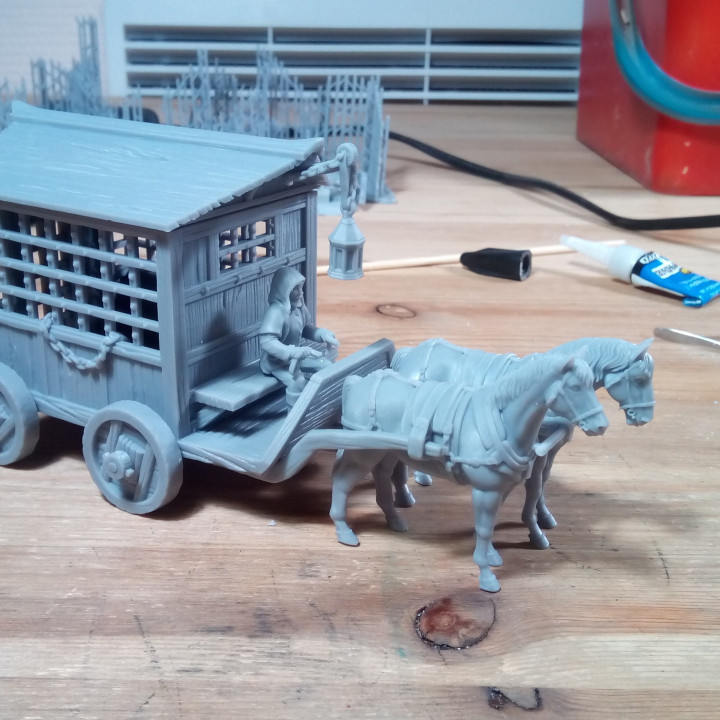 3D Printable Prison Carriage by Tiny Furniture