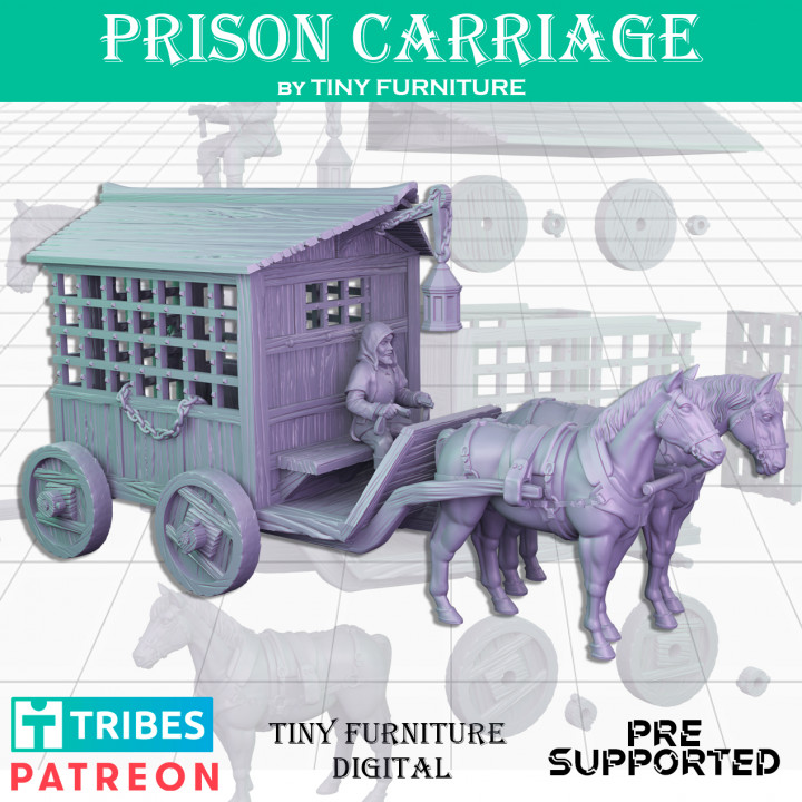 3D Printable Prison Carriage by Tiny Furniture