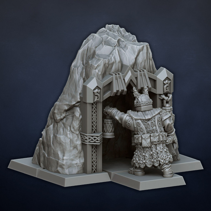 3D Printable Dwarf mine by Dragon's Lake Miniaturas
