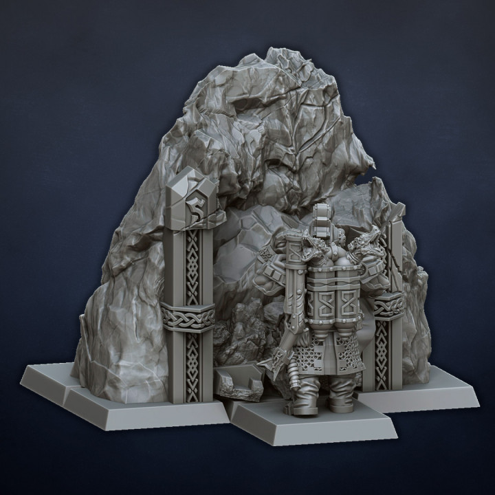 3D Printable Dwarf mine by Dragon's Lake Miniaturas