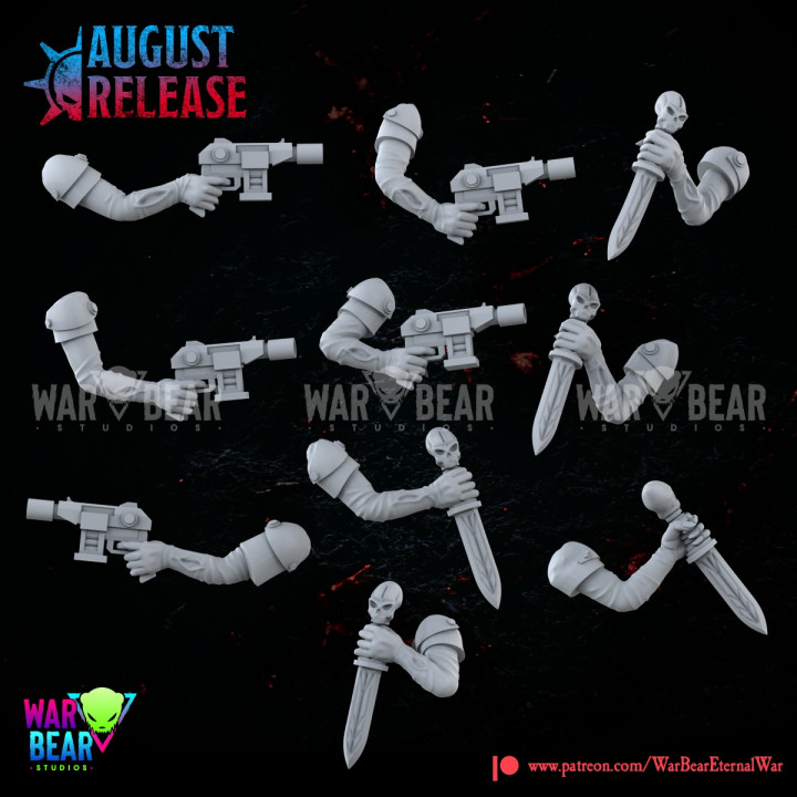 3D Printable Alien Cult Hybrids by BattleCat Miniatures