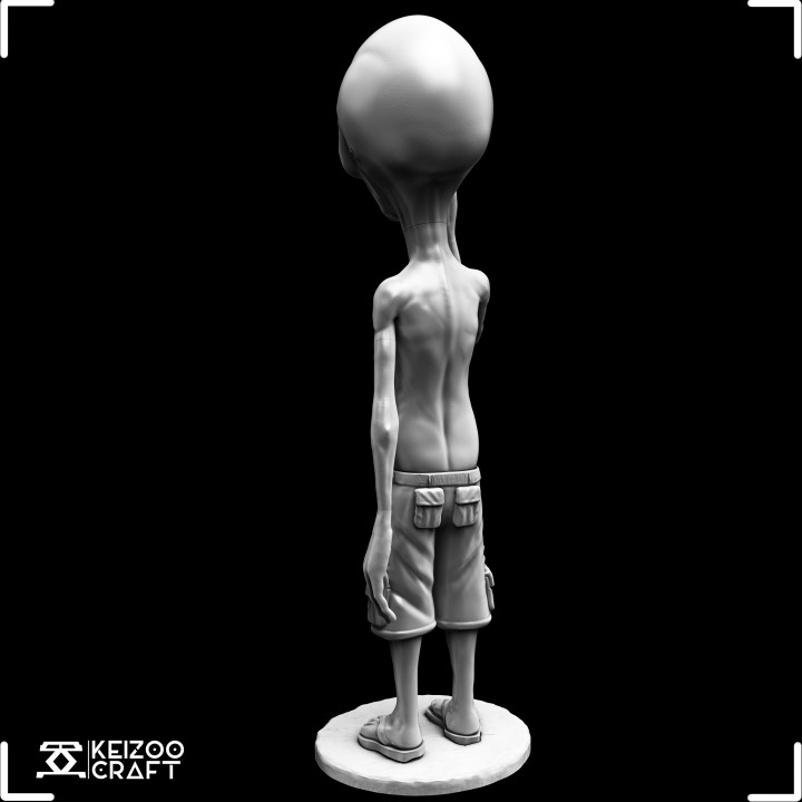3D Printable PAUL THE ALIEN-STL by KEIZOO
