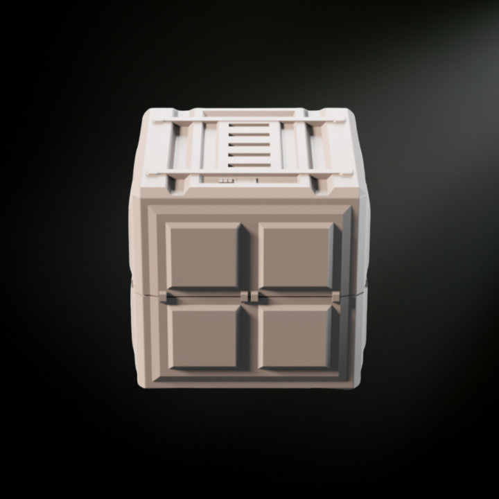 3D Printable Sci-Fi Desert Boxes - Pack I by WargamesCo