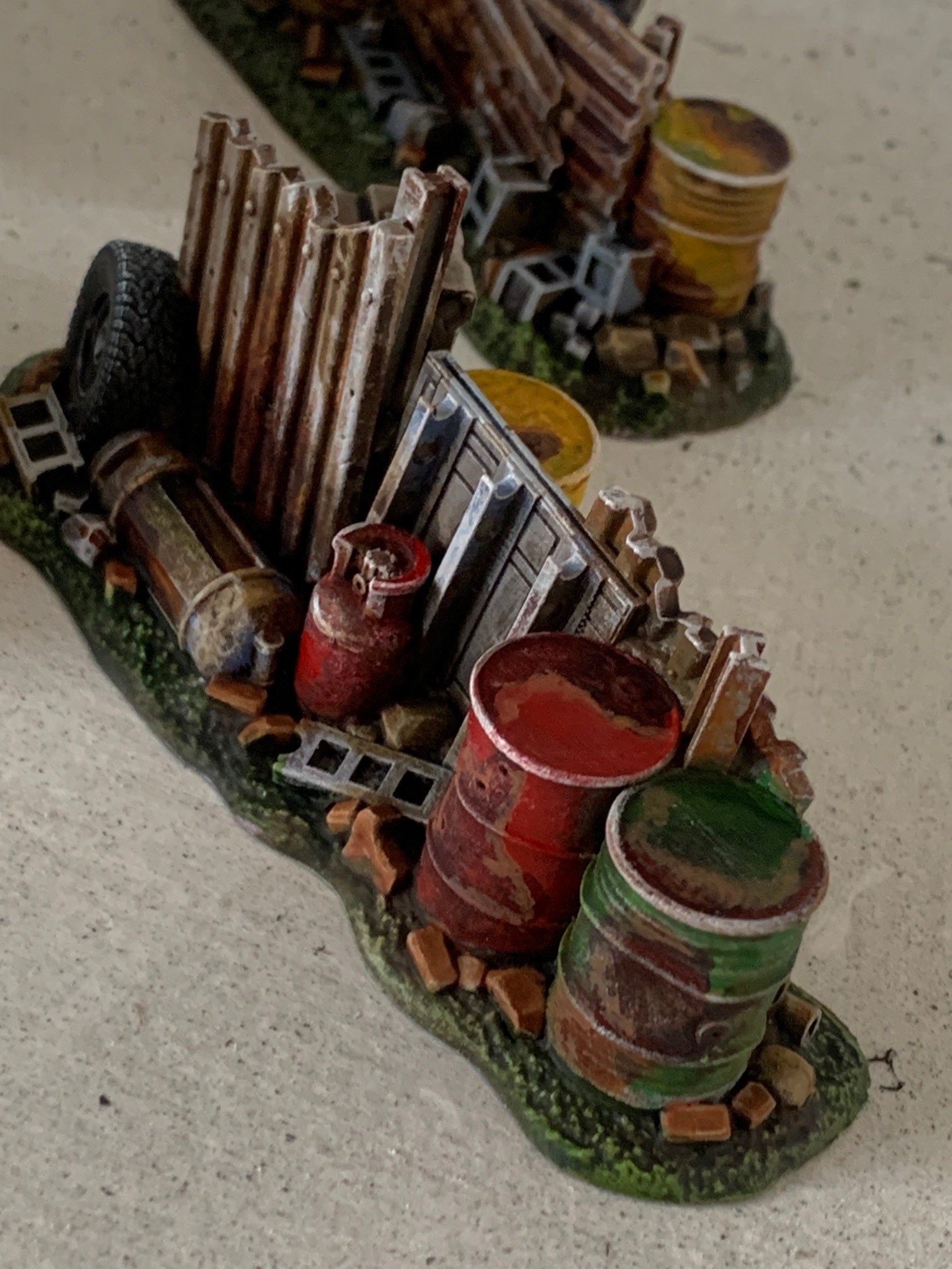 3D Printable LegendGames Barricade set - Post Apocalypse by Legend Games