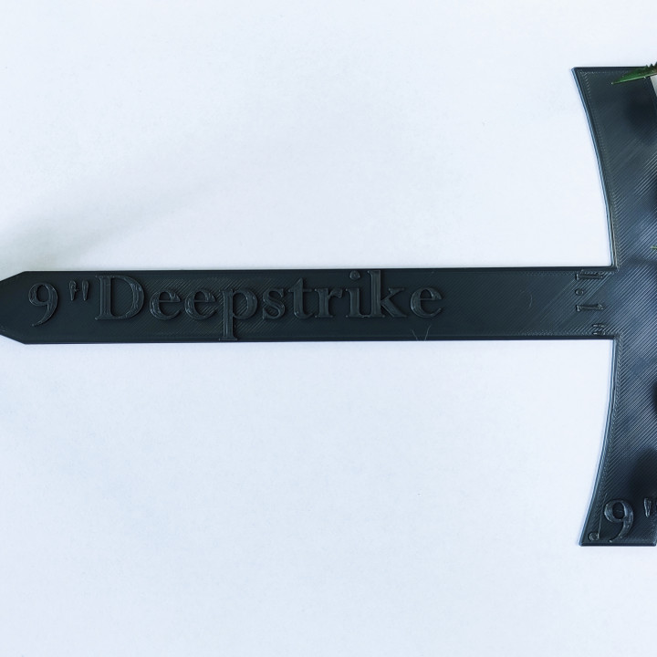 3D Printable Deepstrike Ruler by Nyverdale Tabletop