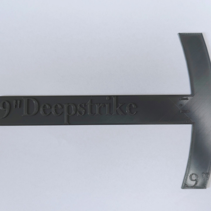 3D Printable Deepstrike Ruler by Nyverdale Tabletop