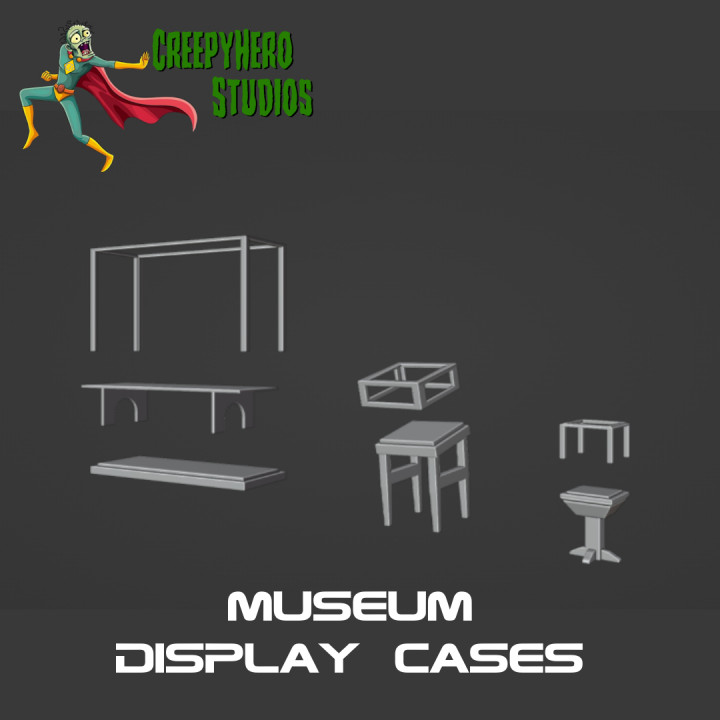 3D Printable Museum Display Cases by Michael Crossman