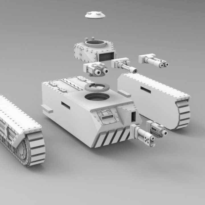3D Printable Transport Tank by Rogue Sculpts