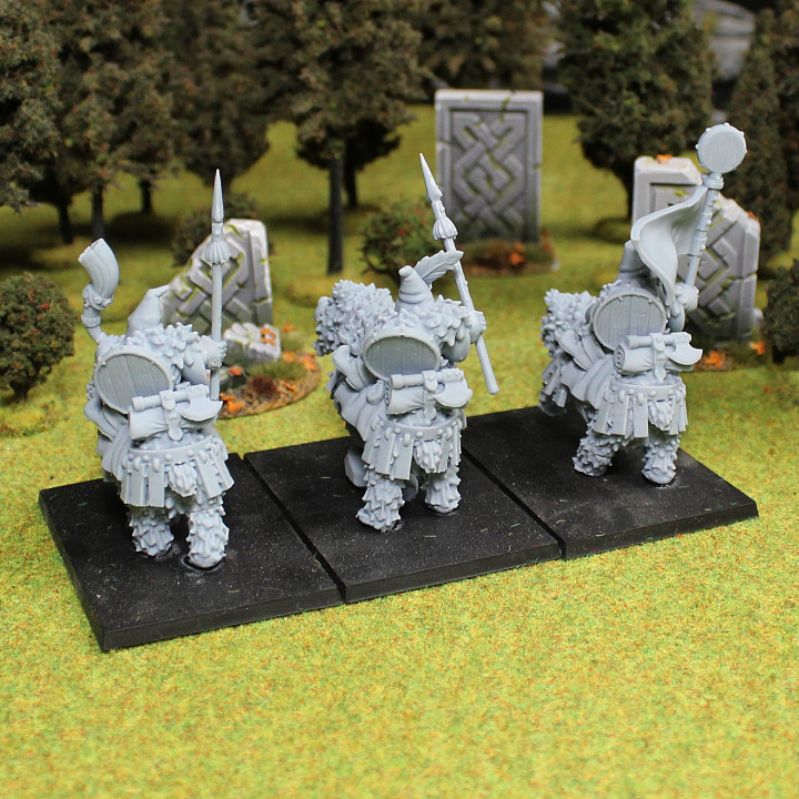 3D Printable CG Dwarf ranger in bear by MOMminiatures