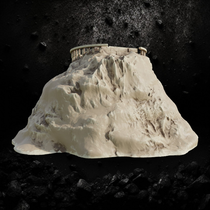 3D Printable The wizard cabin on the rock by Galandir's Pit & Cie