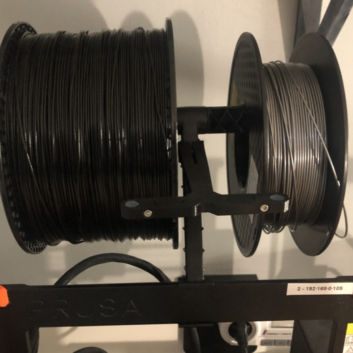 3D Printable Prusa 2kg Spool Holder Extension by CANAVESE DANIEL