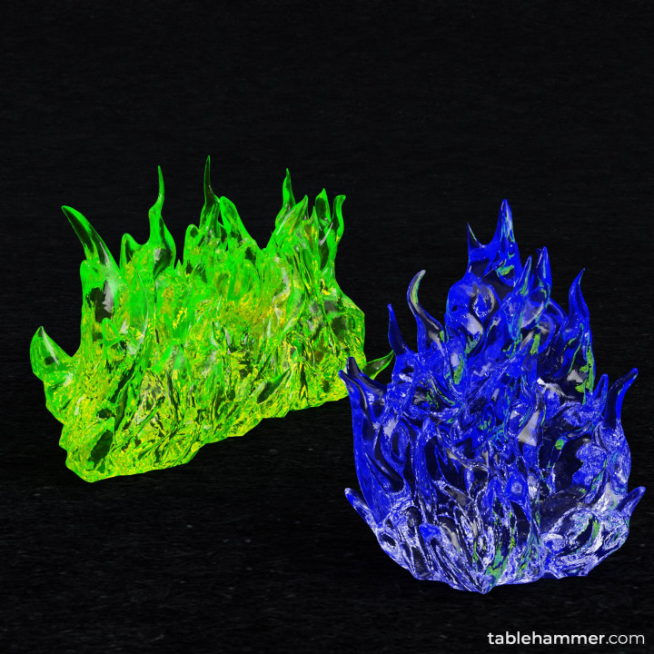 3D Printable Flame walls (magical flame effects) by Tablehammer