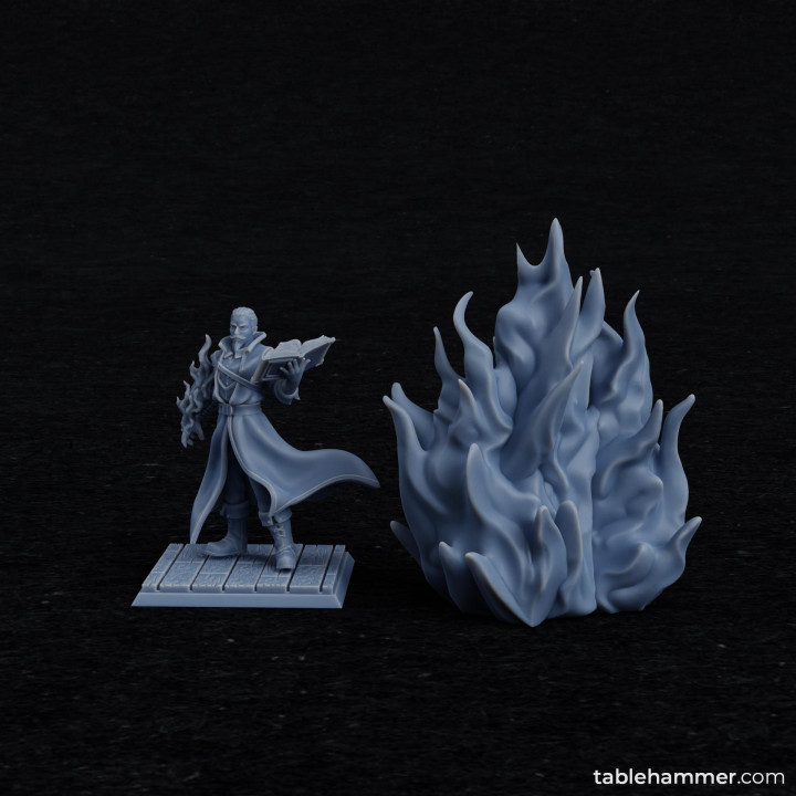 3D Printable Flame walls (magical flame effects) by Tablehammer