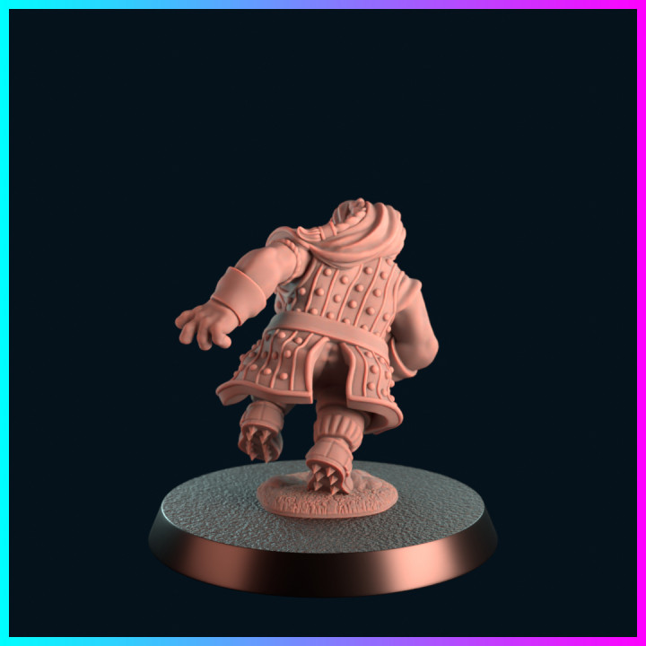 3D Printable Fantasy Football - Dwarf Runner 01 by koolkiwi Miniatures
