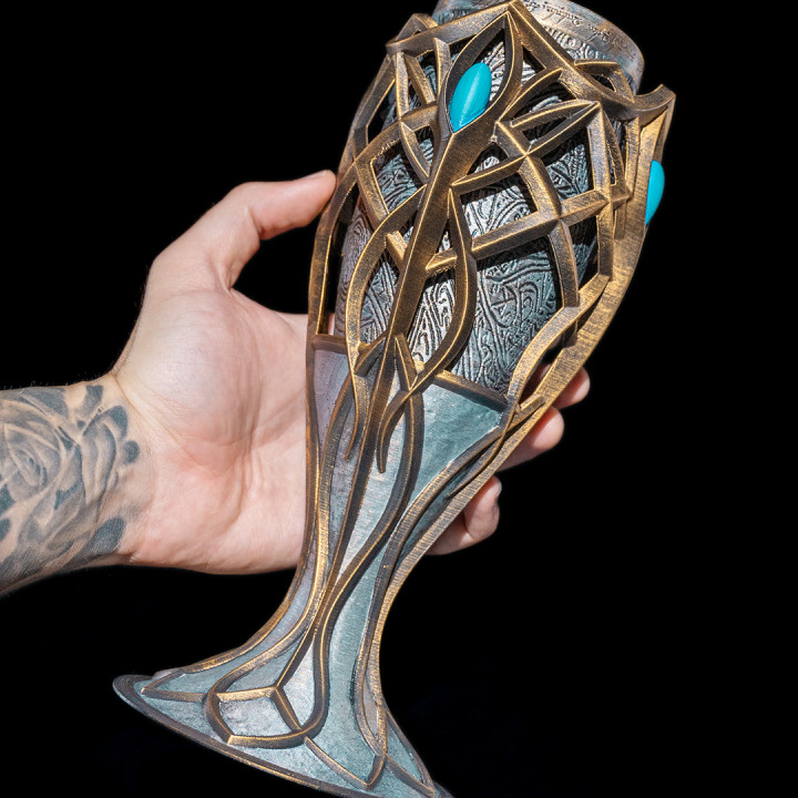3D Printable Elven Goblet by Stlflix