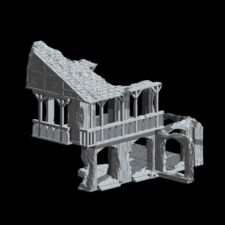 3D Printable Scatter Ruins 3 by Sin's Miniatures