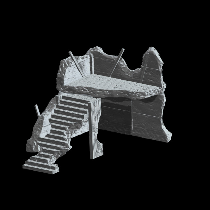 3D Printable Scatter Ruins 3 by Sin's Miniatures
