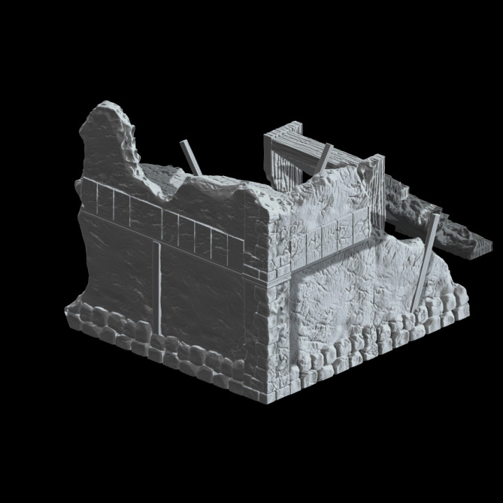 3D Printable Scatter Ruins 3 by Sin's Miniatures