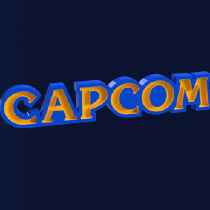 3D Printable Lampe led logo Capcom by Hattori Hanzo