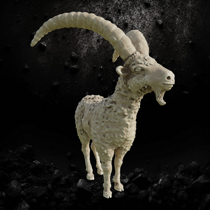 3d Printable Moutain Goat By Galandirs Pit And Cie