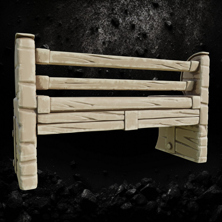 3D Printable Bench Set (3 benches) by Galandir's Pit & Cie