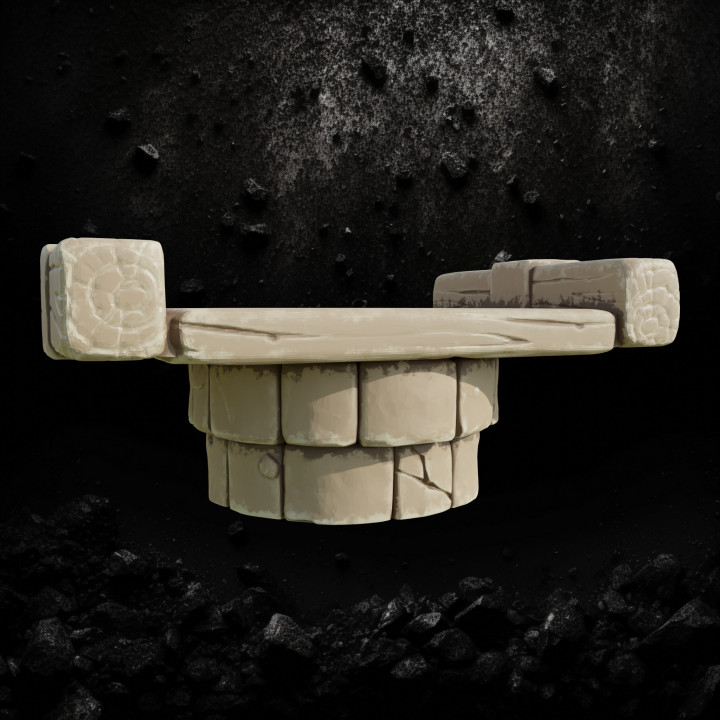 3D Printable Bench Set (3 benches) by Galandir's Pit & Cie