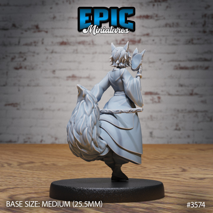 3D Printable Kitsune Spirit Warrior Set / Fox Humanoid / Nine Tailed ...
