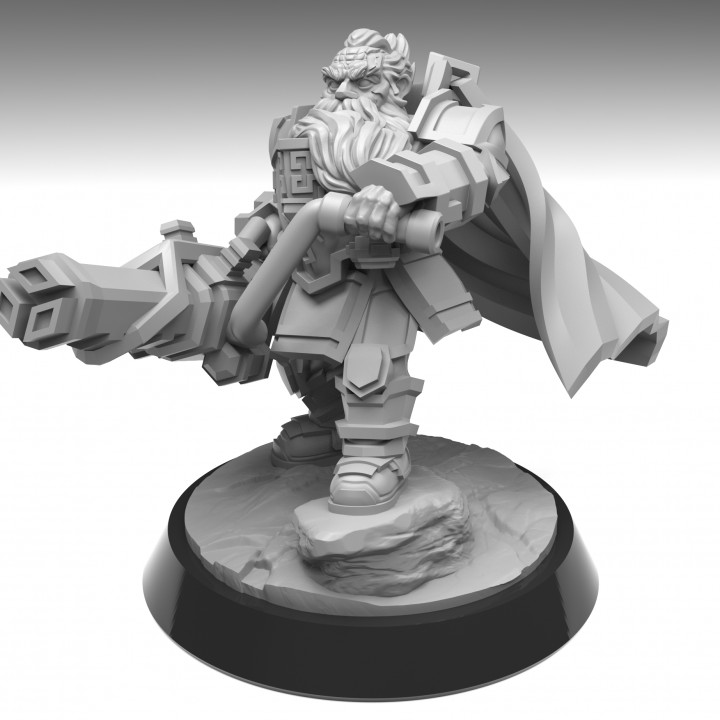 3D Printable Heavy Assault Squad - Space Dwarf by The Master Forge