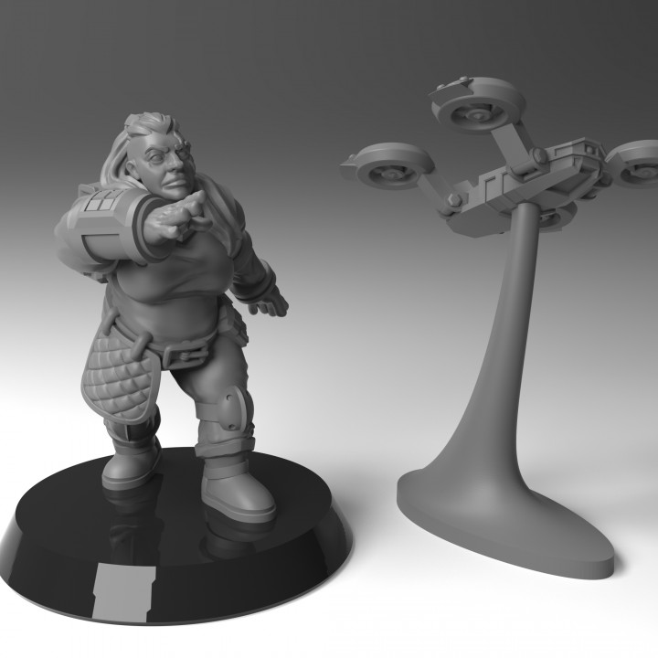 3D Printable Sniper Squad - Space Dwarf by The Master Forge