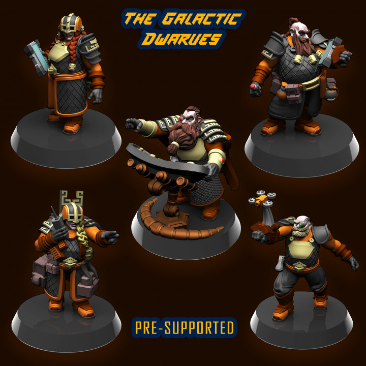 3D Printable Tactical Squad - Space Dwarf by The Master Forge