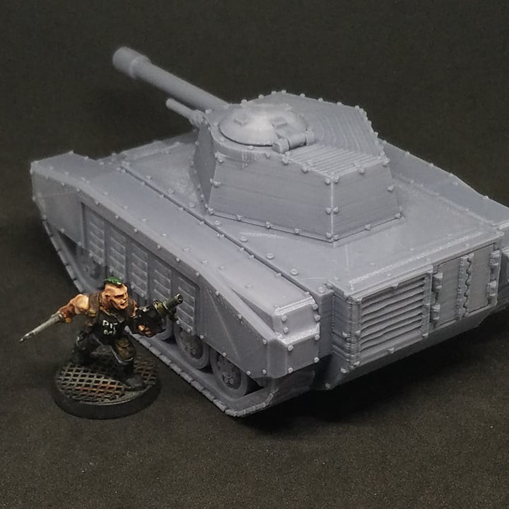 3D Printable Hyena Light Tank (pre-supported) by Rogue Sculpts