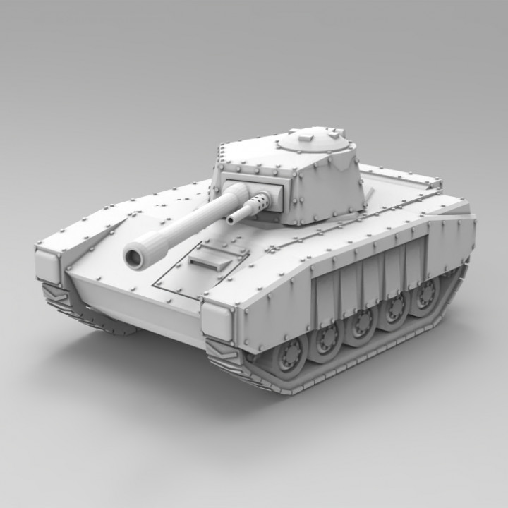 3D Printable Hyena Light Tank (pre-supported) by Rogue Sculpts