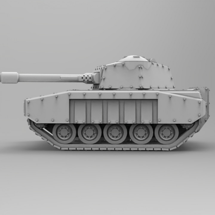 3D Printable Hyena Light Tank (pre-supported) by Rogue Sculpts