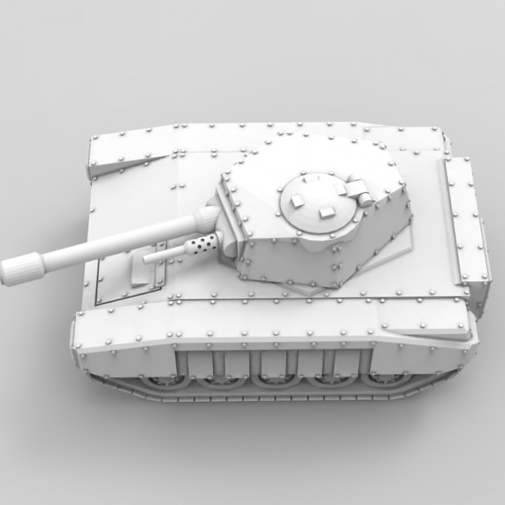 3D Printable Hyena Light Tank (pre-supported) by Rogue Sculpts