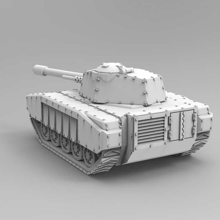3D Printable Hyena Light Tank (pre-supported) by Rogue Sculpts