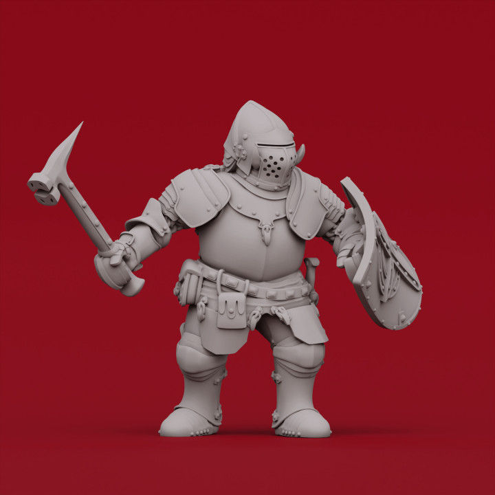 3D Printable Pig Orc Soldiers by vector.miniatures