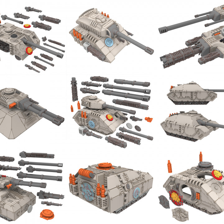 3D Printable Ultimate War Machine Bundle - 5 Tanks, 2 Transports, 1 ...