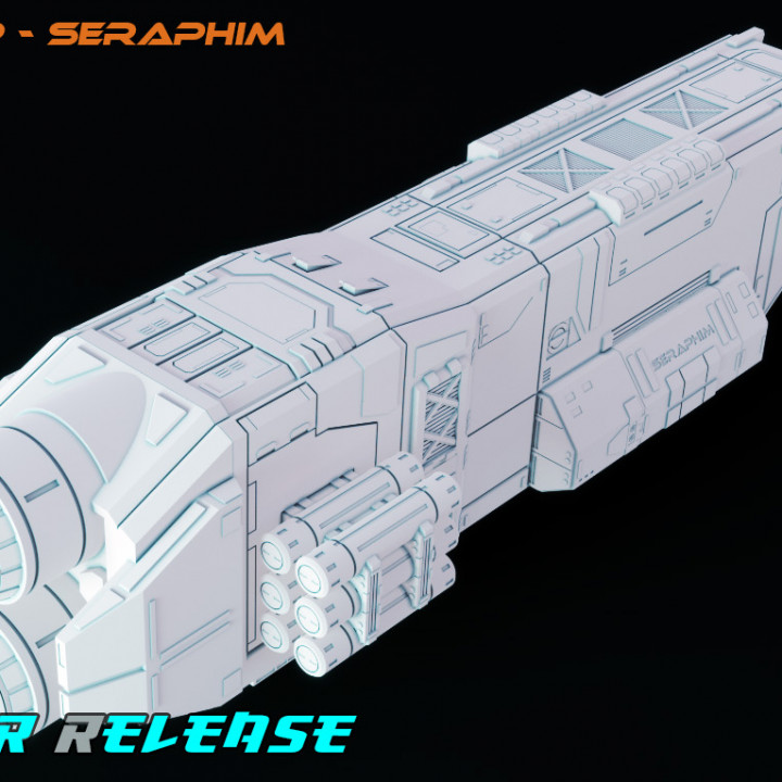 3D Printable Project Mobius Patreon 202310 - Cargo Ship Seraphim and ...