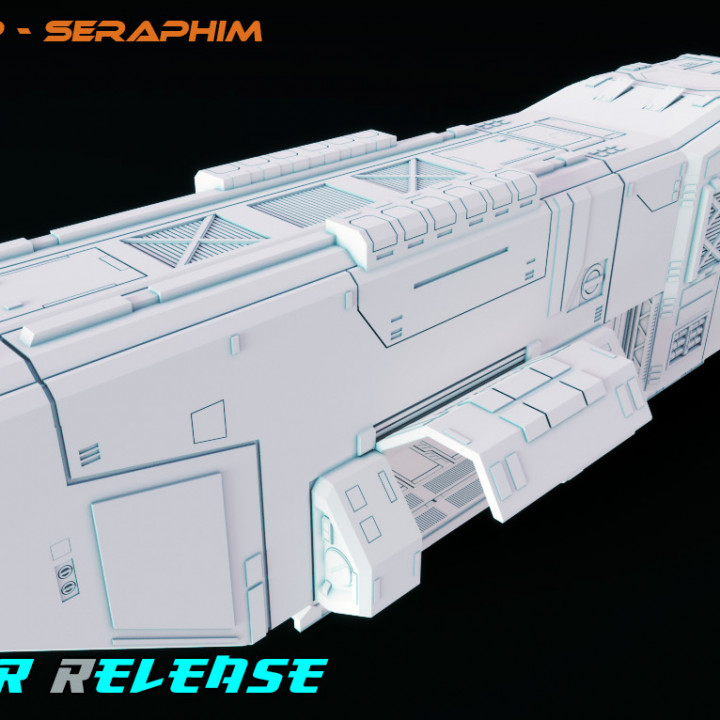 3D Printable Project Mobius Patreon 202310 - Cargo Ship Seraphim and ...