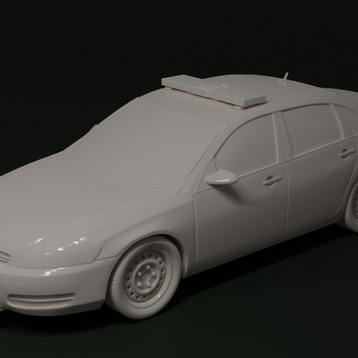 3D Printable Modern Police car modular 28mm by Modern-Miniatures.eu