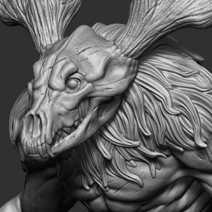 3D Printable wendigo by YD STUDIO